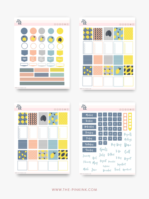 Rustic Journal Sticker Pack — The Pink Ink Shop