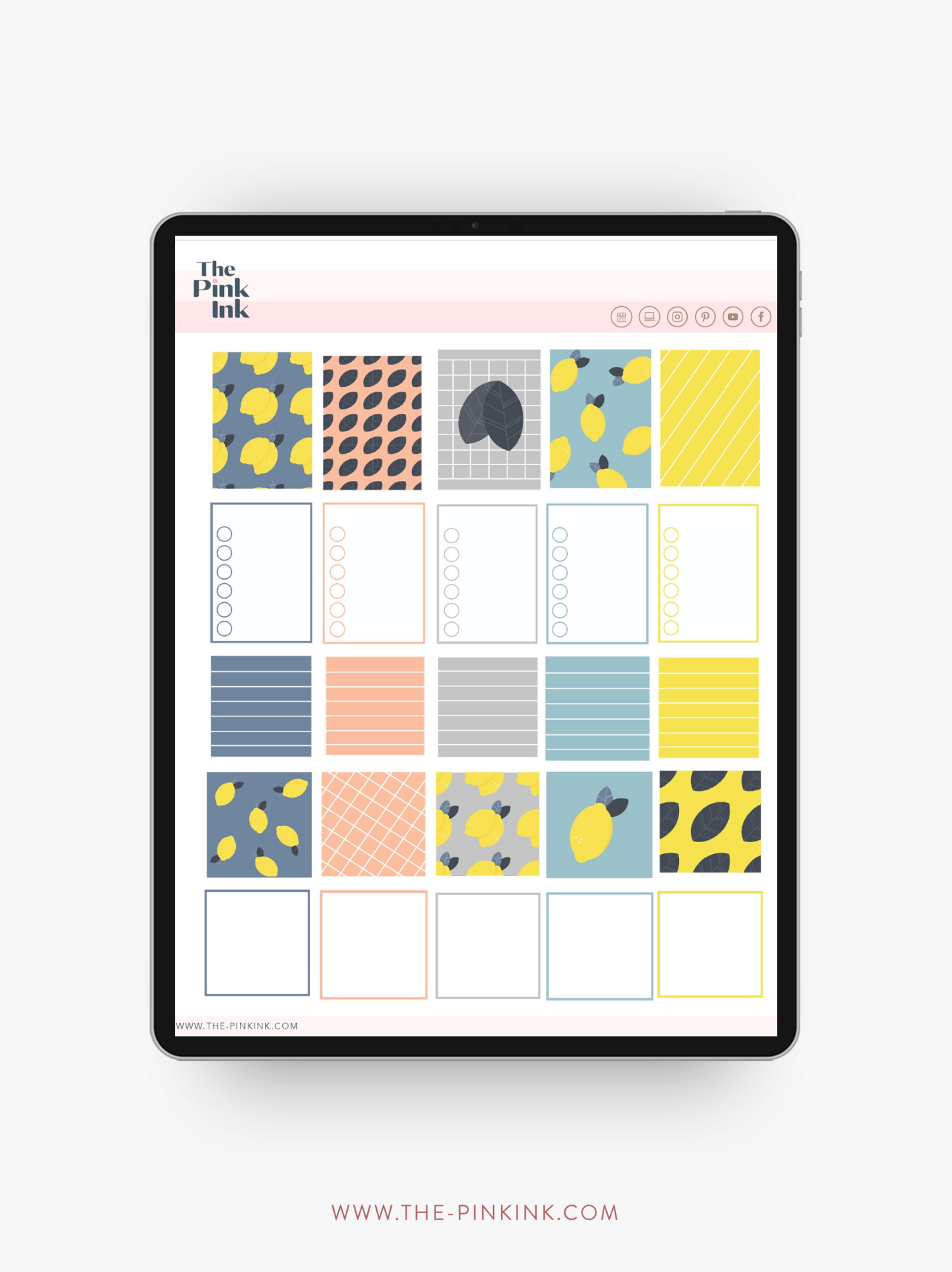 Rustic Journal Sticker Pack — The Pink Ink Shop