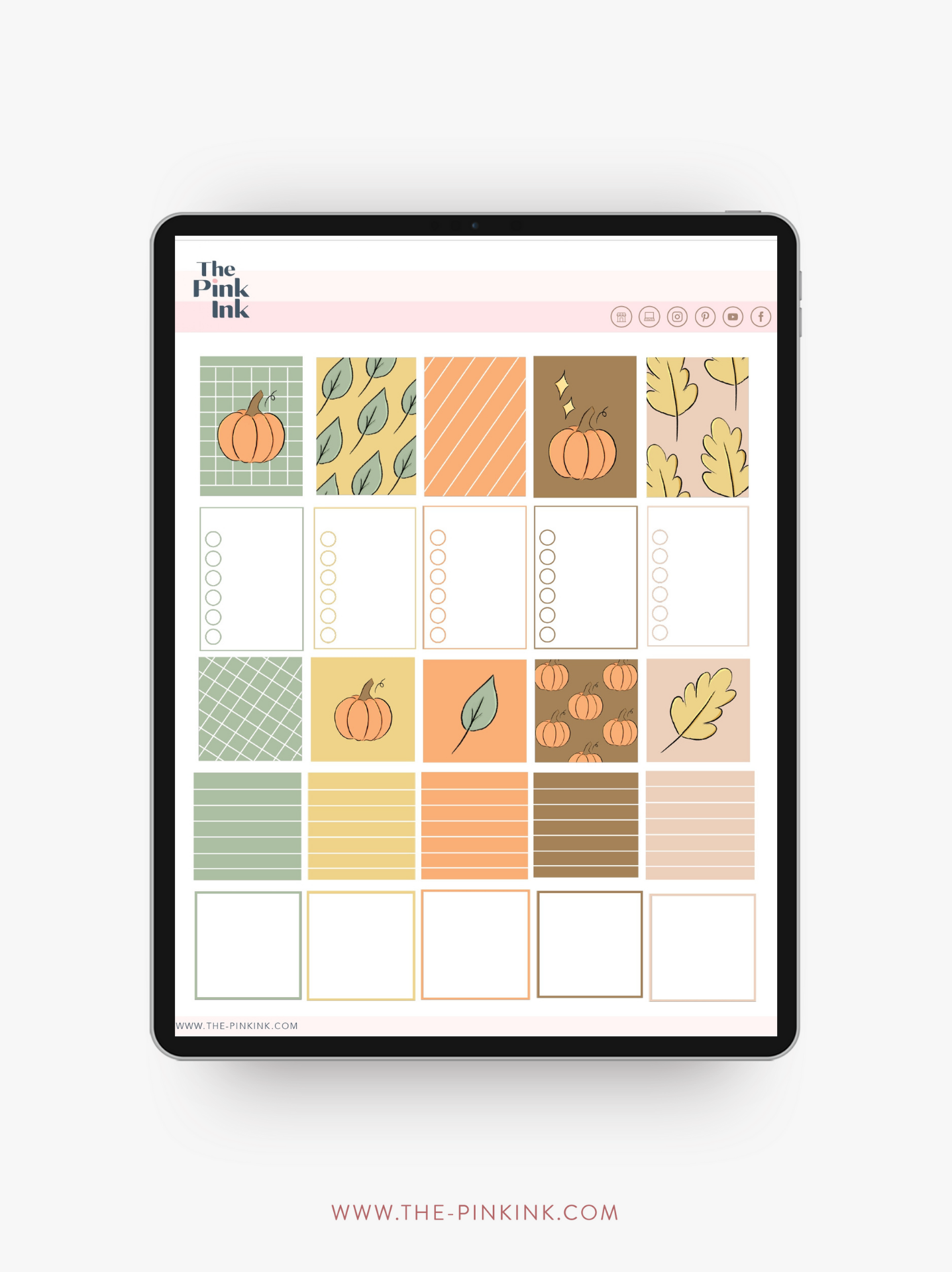 Rustic Journal Sticker Pack — The Pink Ink Shop