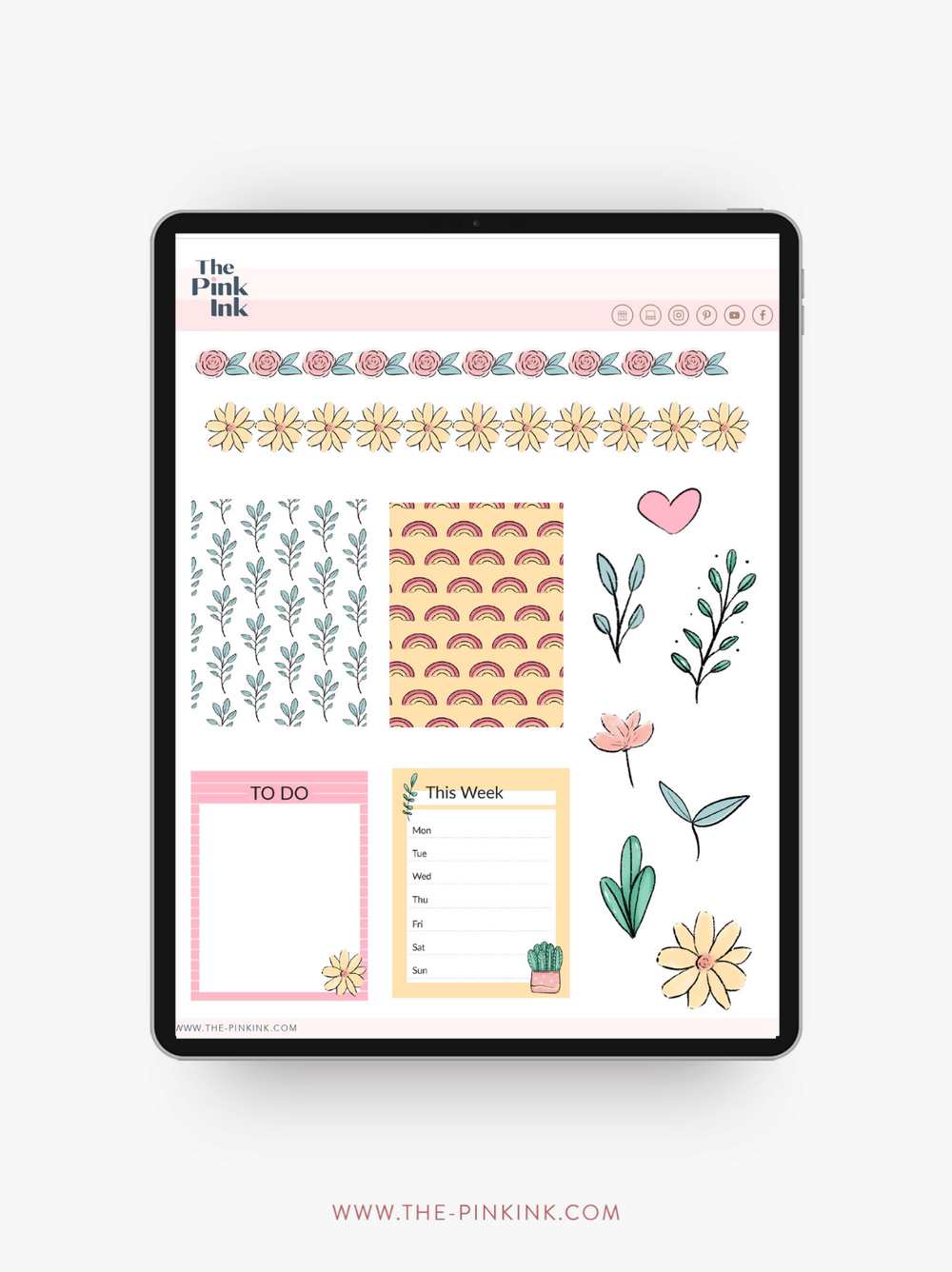 Lemon Sticker Pack — The Pink Ink Shop