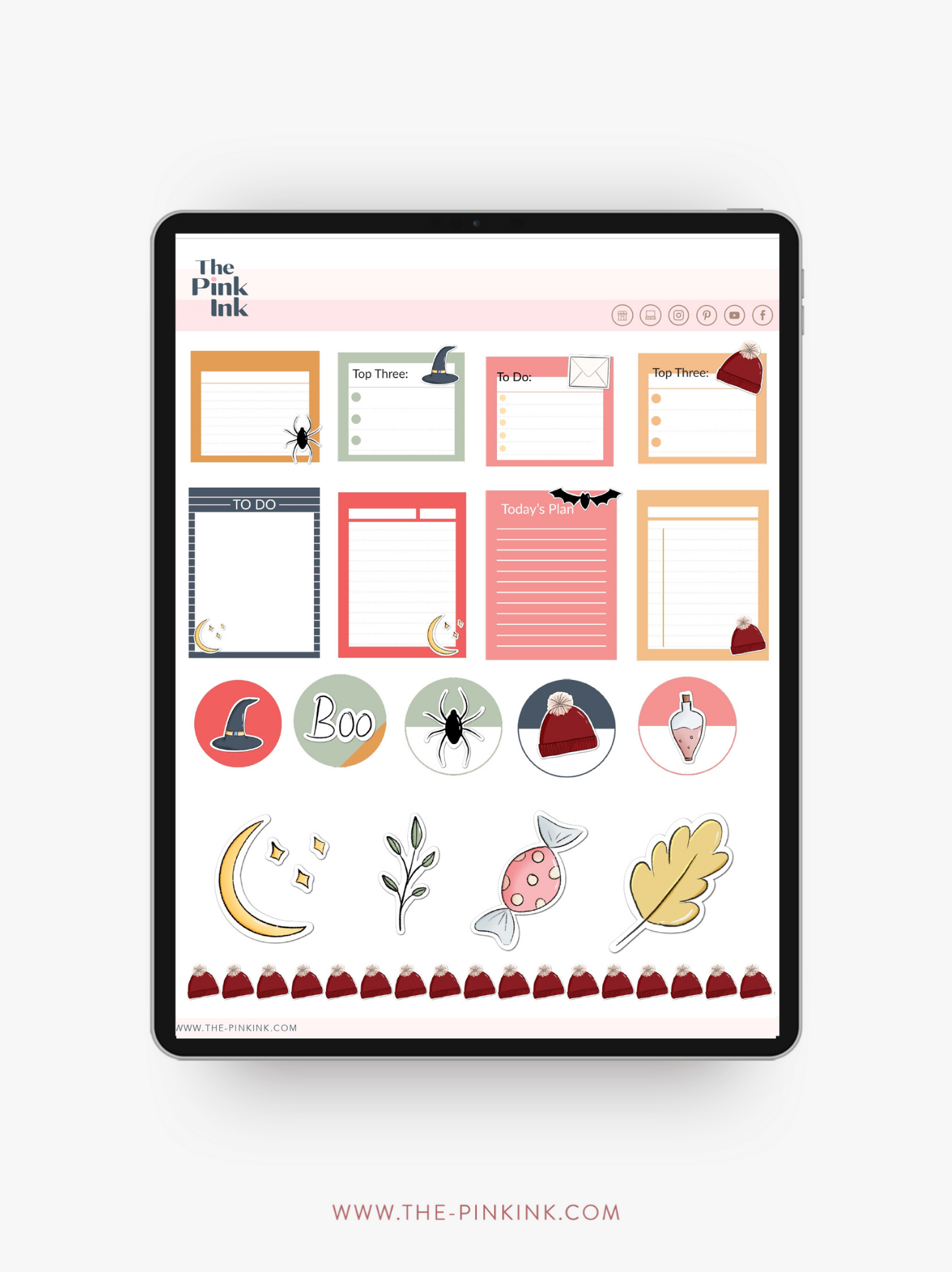 Love & Blue Sticker Pack — The Pink Ink Shop