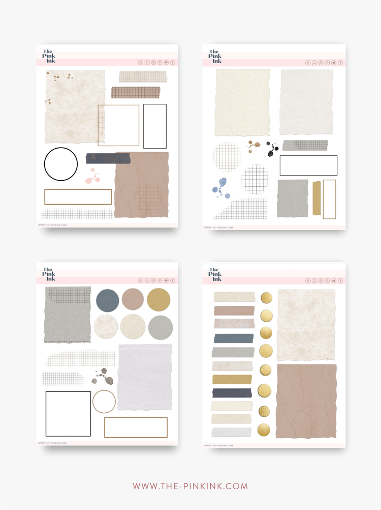 Water Color Sticker Pack — The Pink Ink Shop