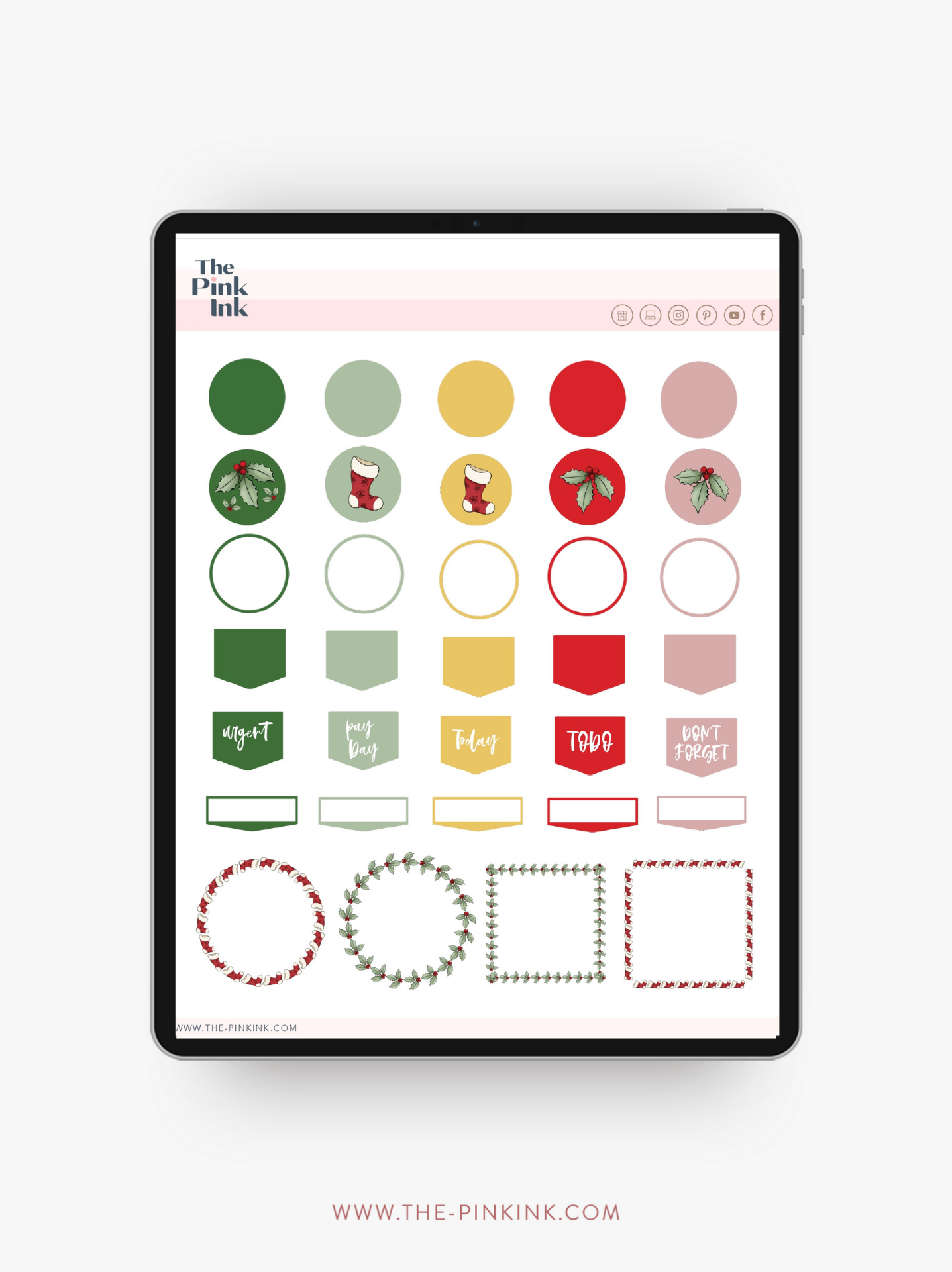 Love & Blue Sticker Pack — The Pink Ink Shop