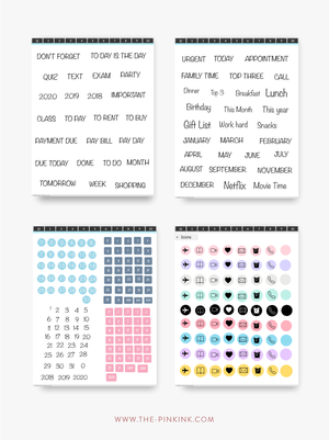 Digital Sticker Book with 800+ Stickers — The Pink Ink Shop