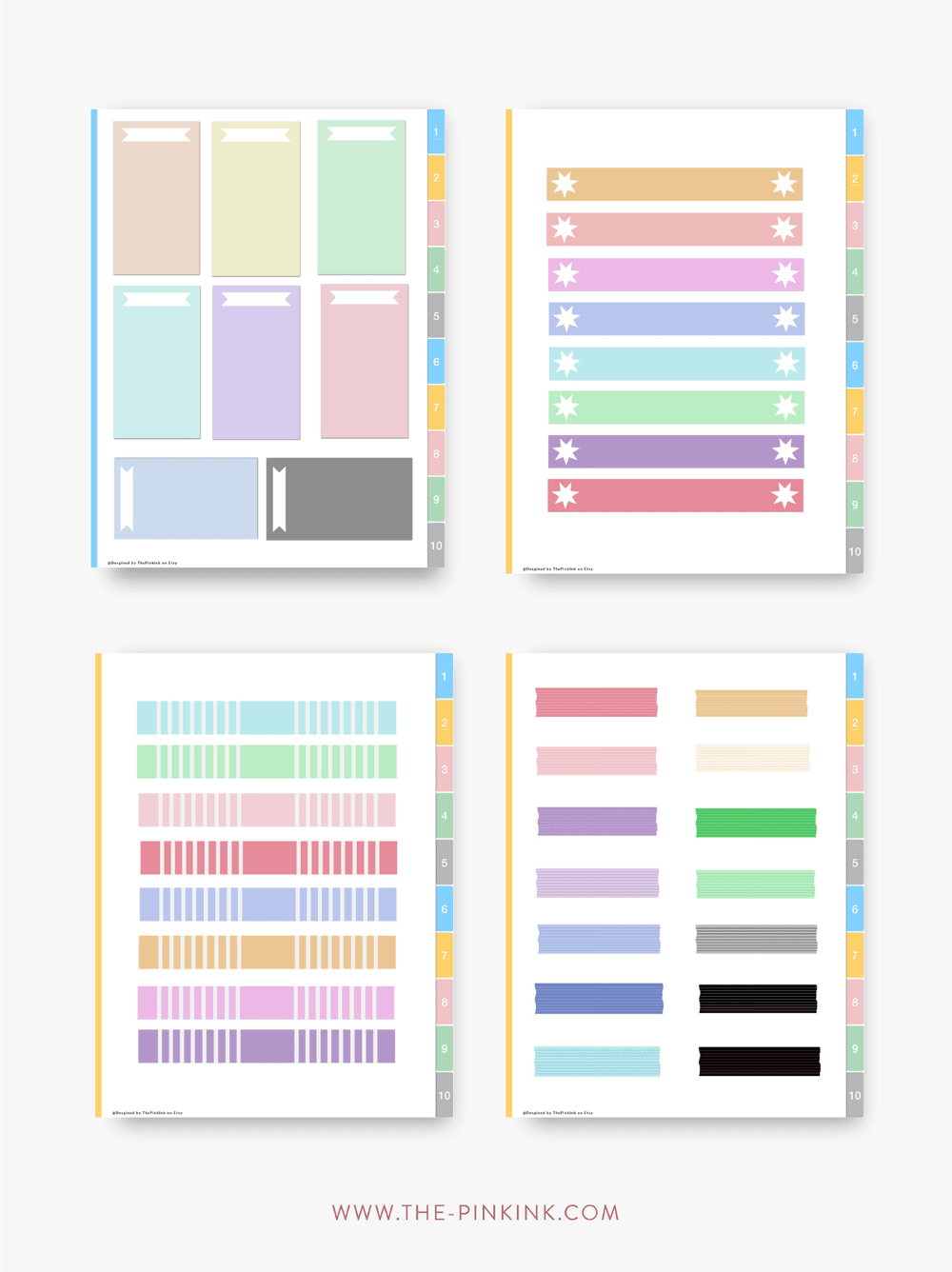 Digital Sticker Book with 800+ Stickers — The Pink Ink Shop