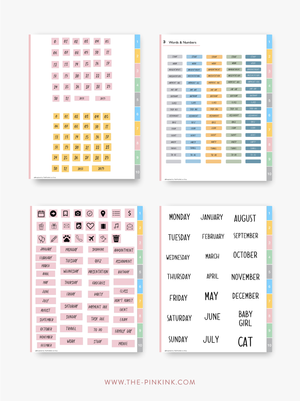 Digital Sticker Book No.6 with 800+ Digital Stickers — The Pink Ink Shop