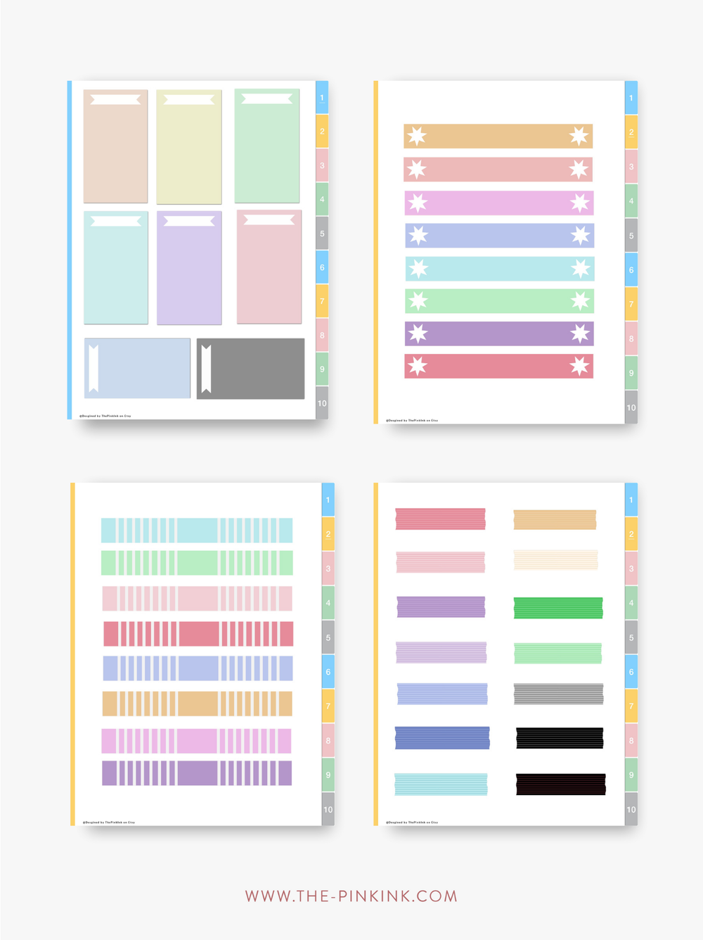 Digital Sticker Book No.6 with 800+ Digital Stickers — The Pink Ink Shop