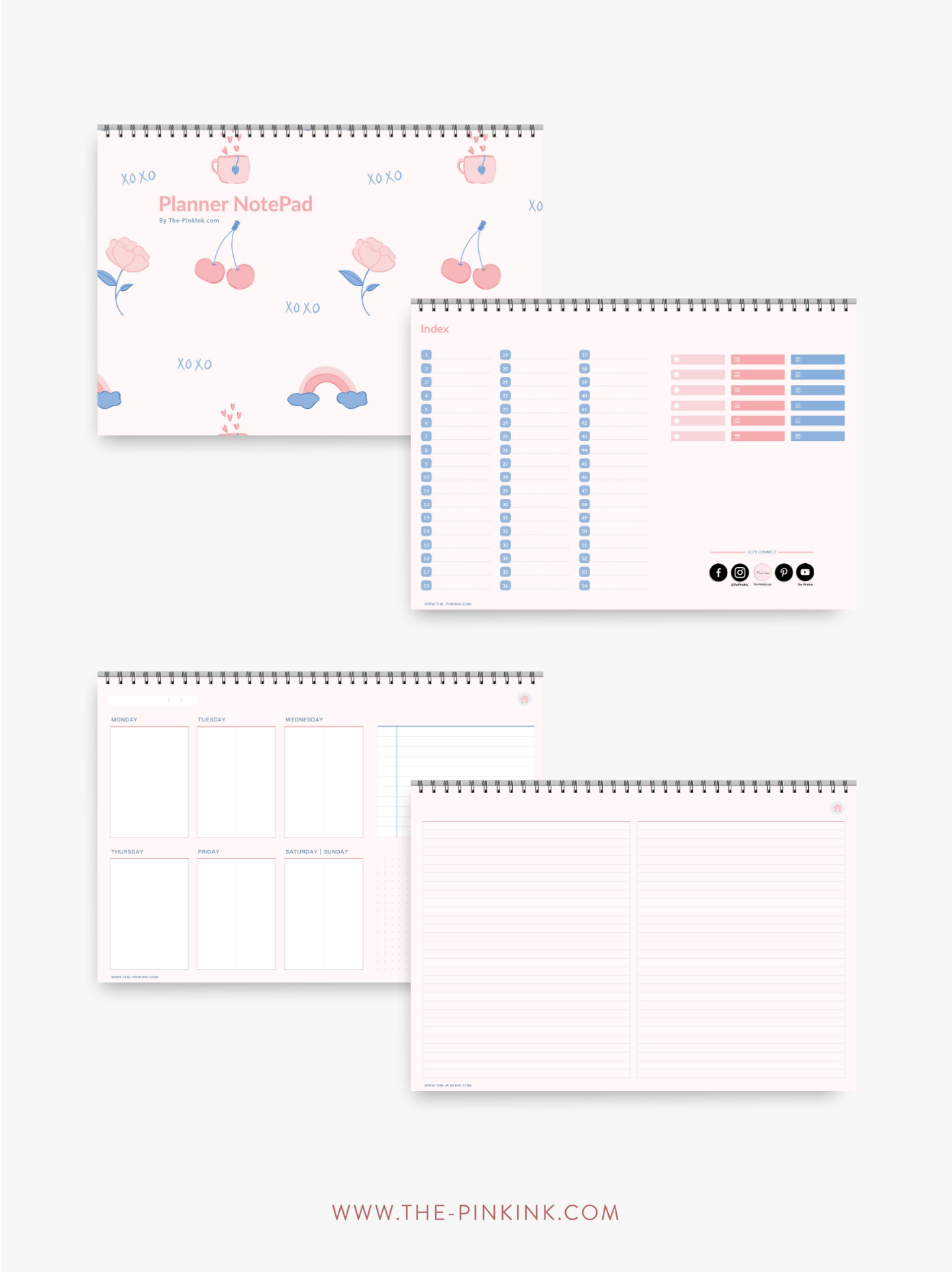 Rainbow Planner Notepad — The Pink Ink Shop