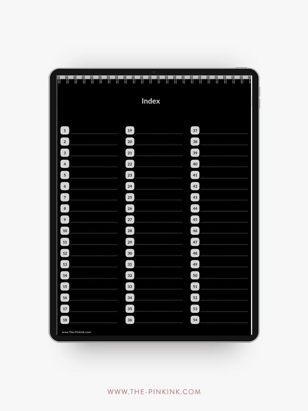 digital notepad bundle of 3 — The Pink Ink Shop