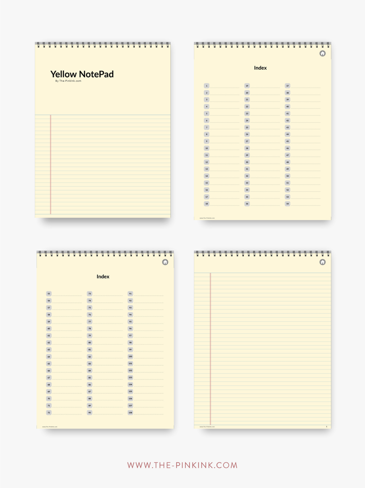 digital notepad bundle of 3 — The Pink Ink Shop