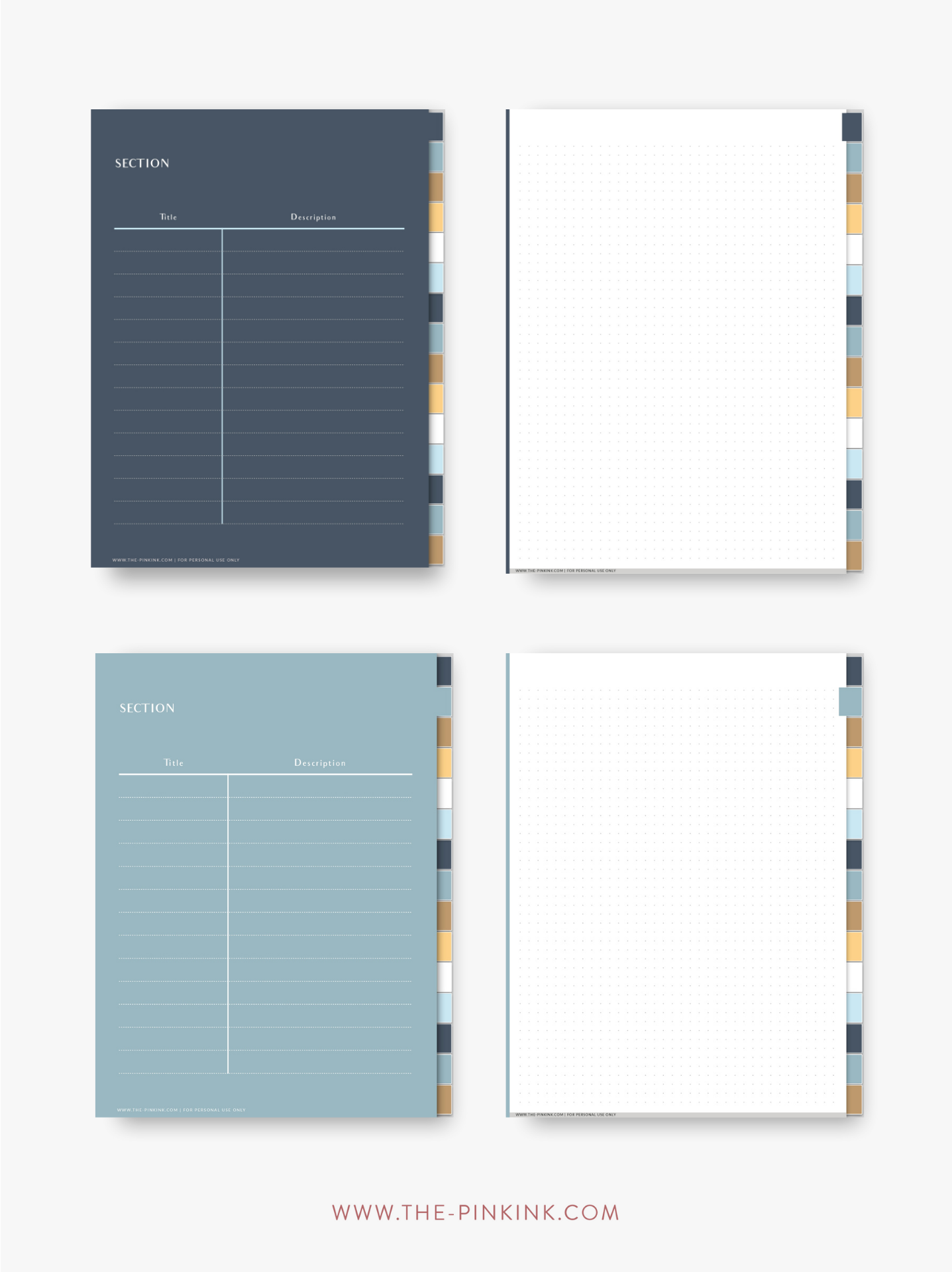 15 Subject Notebook - Dotted — The Pink Ink Shop