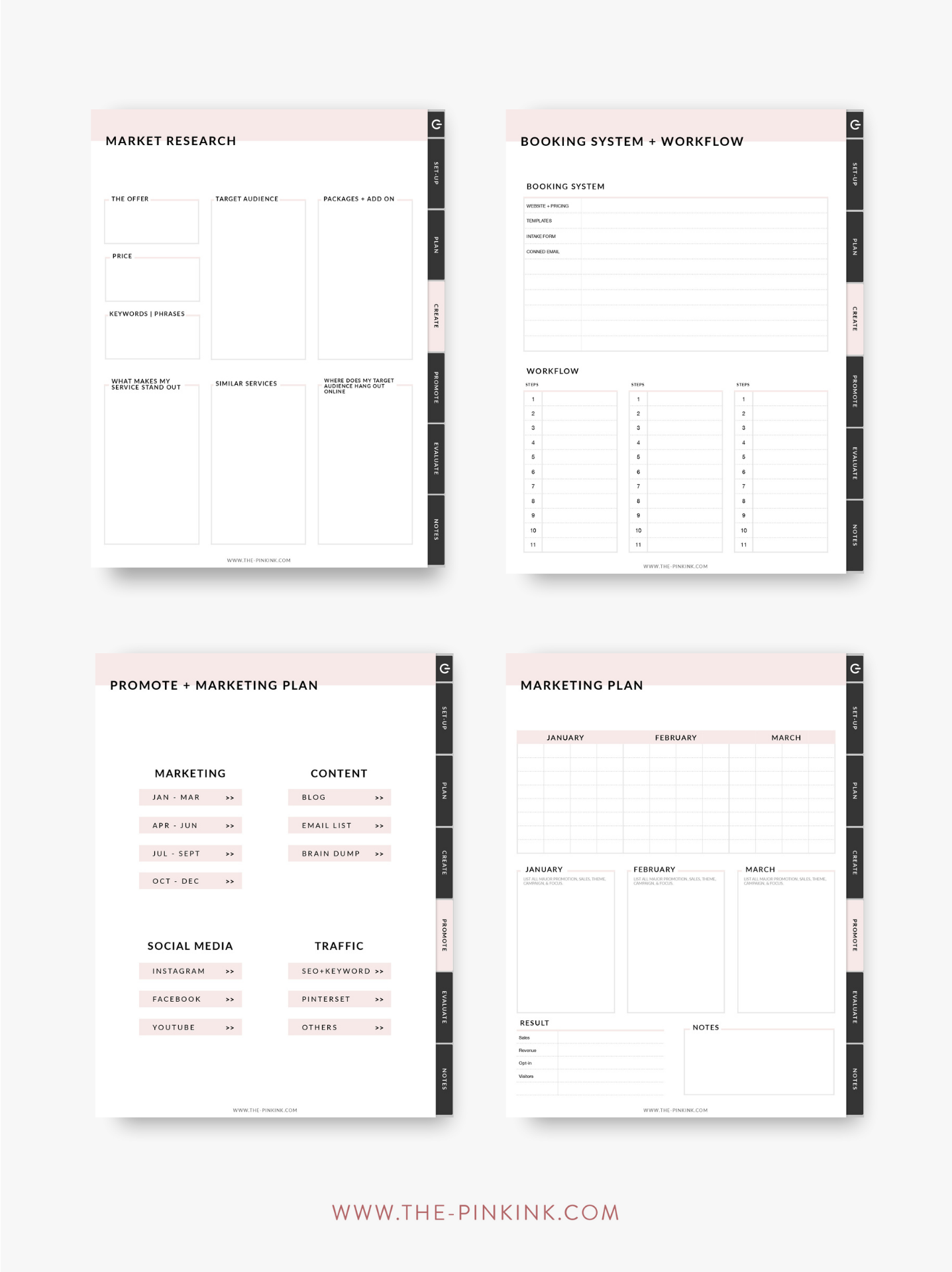Digital Project Planner in Blue — The Pink Ink Shop