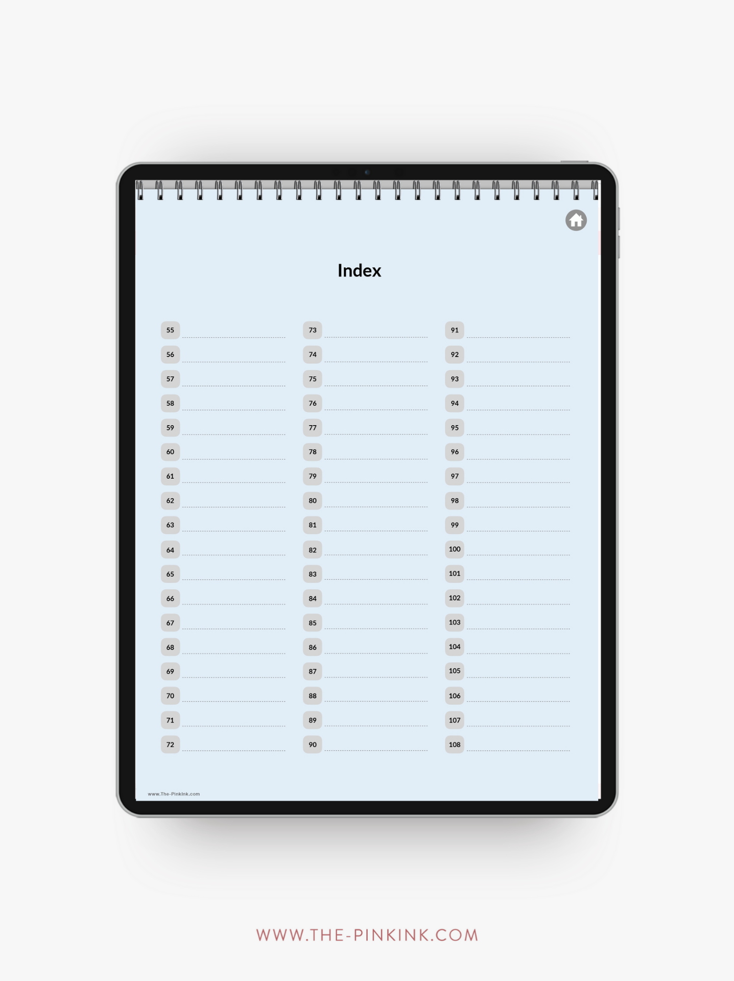 digital notepad in pink for iPad — The Pink Ink Shop