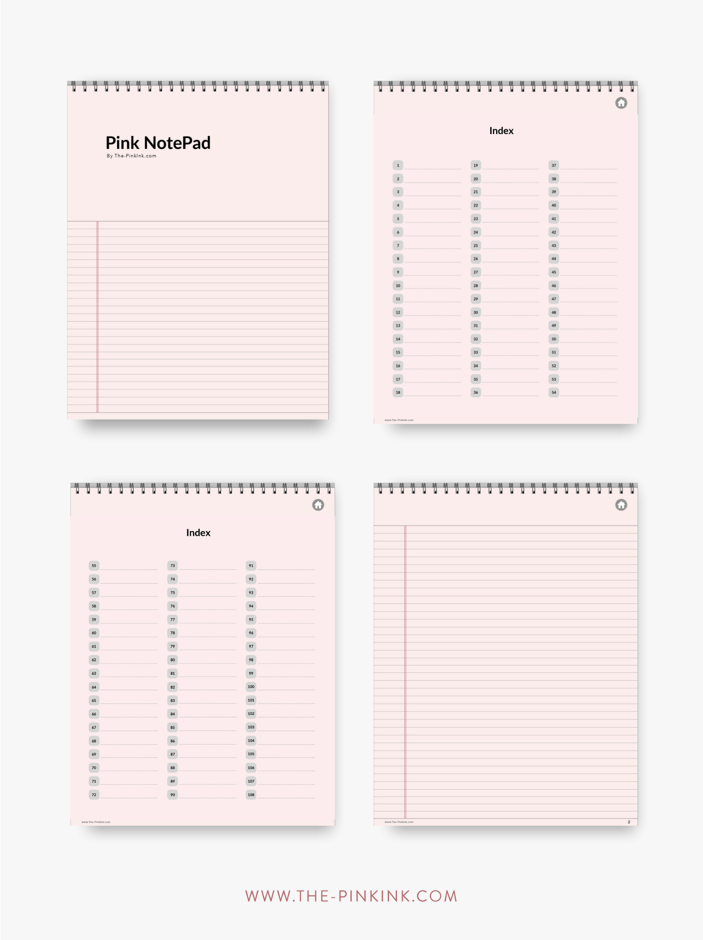 digital notepad in pink for iPad — The Pink Ink Shop