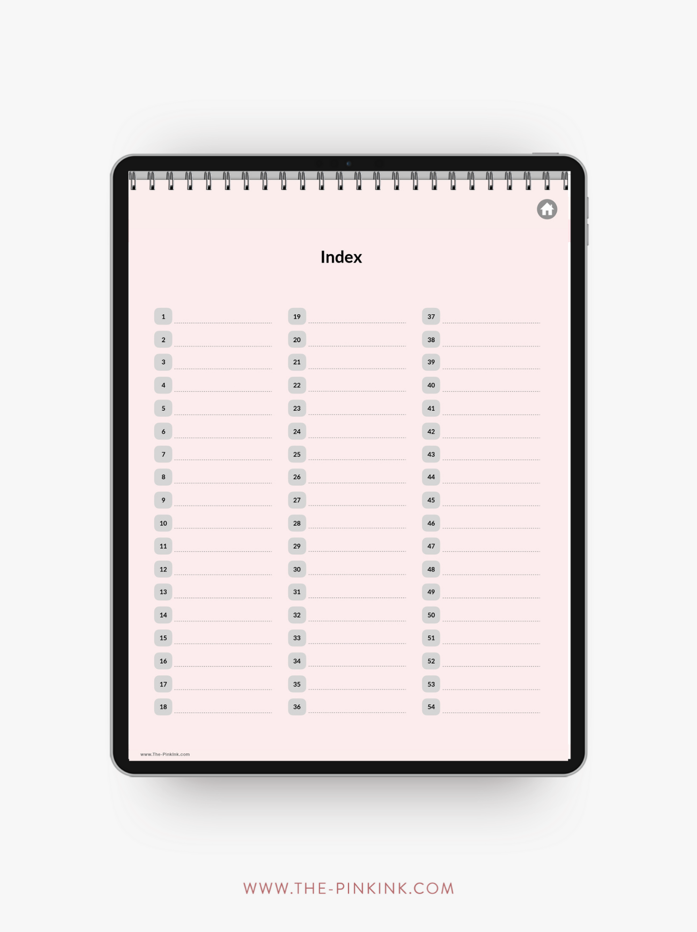 digital notepad in pink for iPad — The Pink Ink Shop