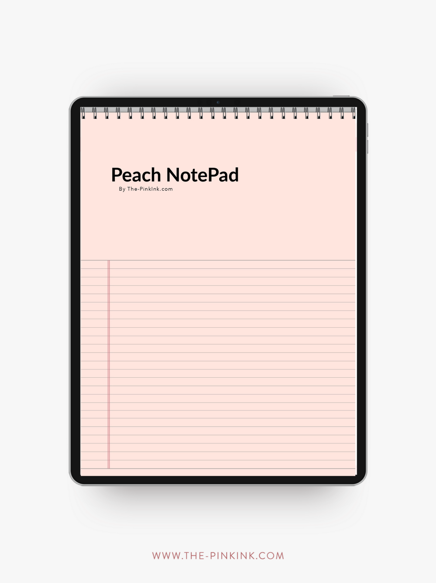 digital notepad in pink for iPad — The Pink Ink Shop