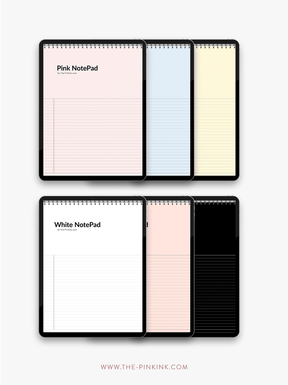 digital notepad in pink for iPad — The Pink Ink Shop