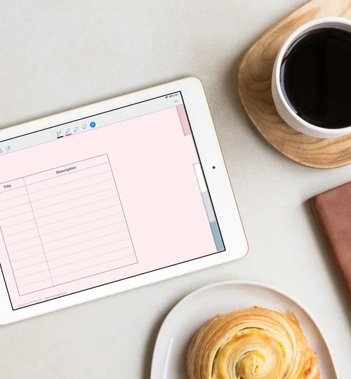 Digital Paper Notebook Note-Taking — The Pink Ink Shop