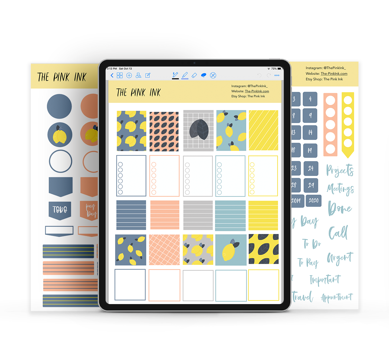 Digital Sticker Bundle for Digital Planning — The Pink Ink Shop