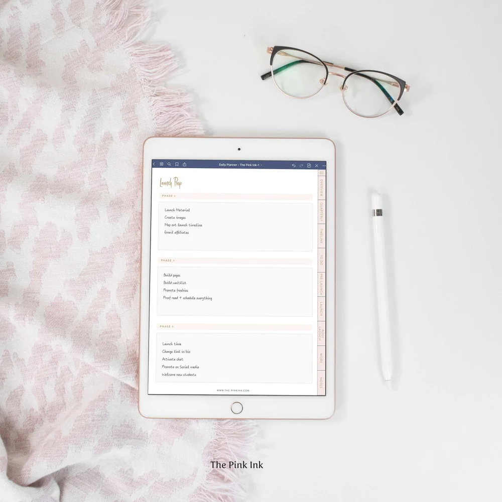 Product Digital Planner — The Pink Ink Shop