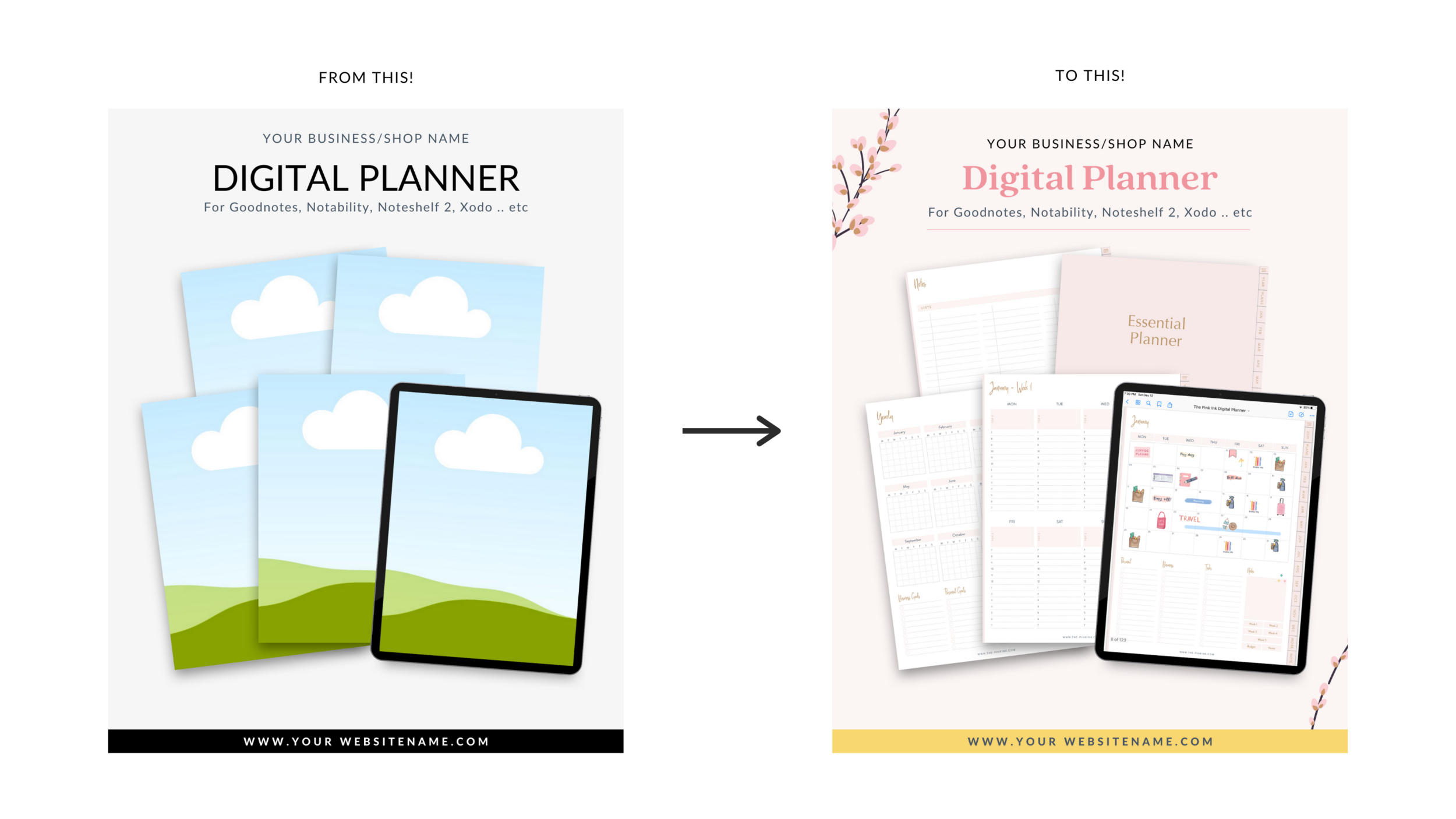 Canva Mockup Templates for Digital Products — The Pink Ink Shop