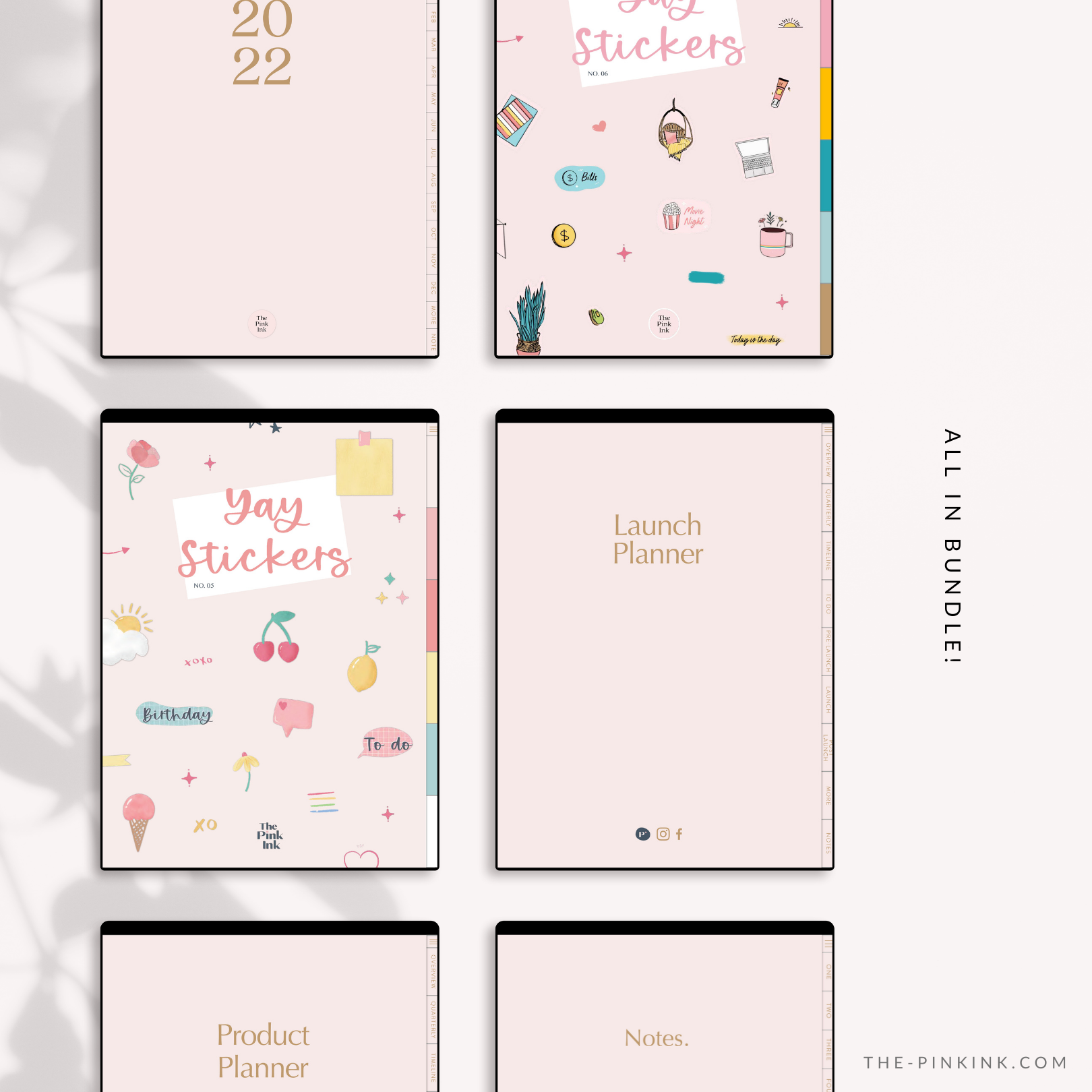 Premade Digital iPad Planner Templates — The Pink Ink Shop