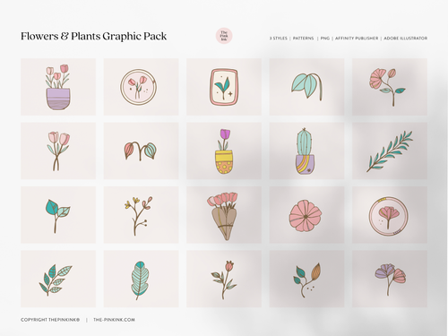 Graphic & Sticker Pack — The Pink Ink Shop