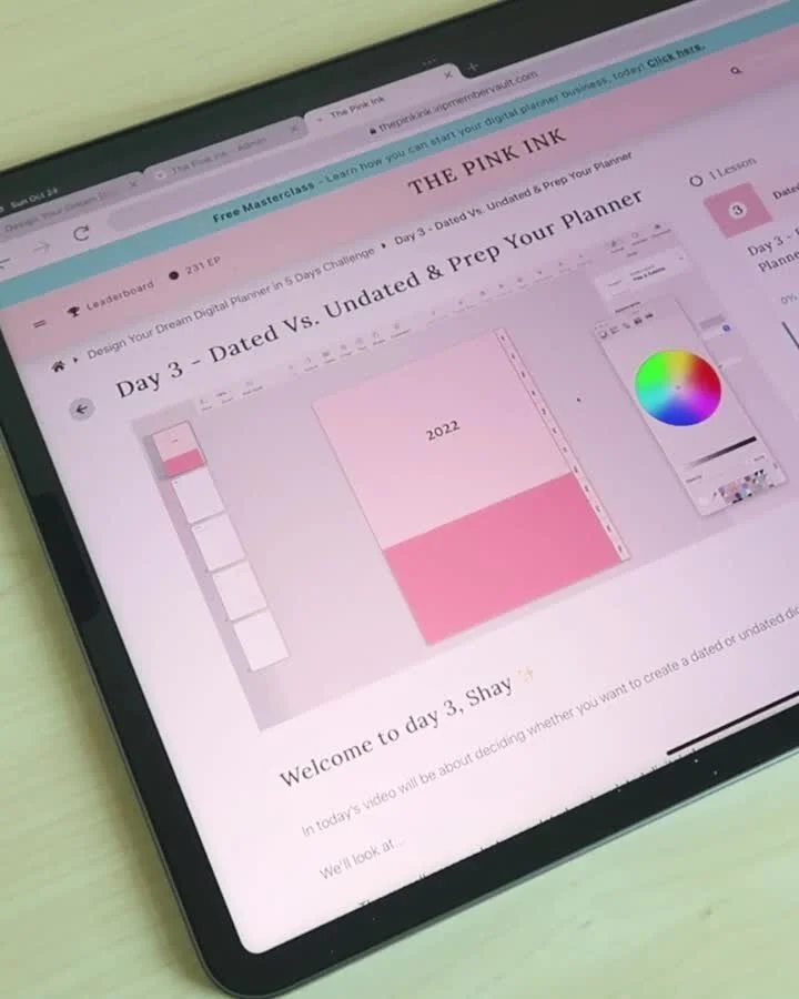 Shop Digital Planners, Journals, Stickers & More - The Pink Ink Shop ...
