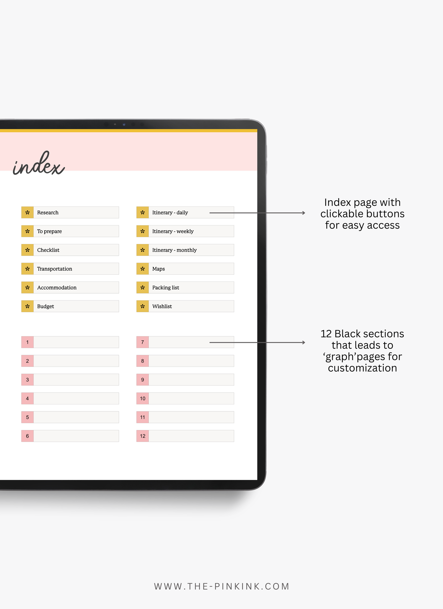 My Travel Journal — The Pink Ink Shop