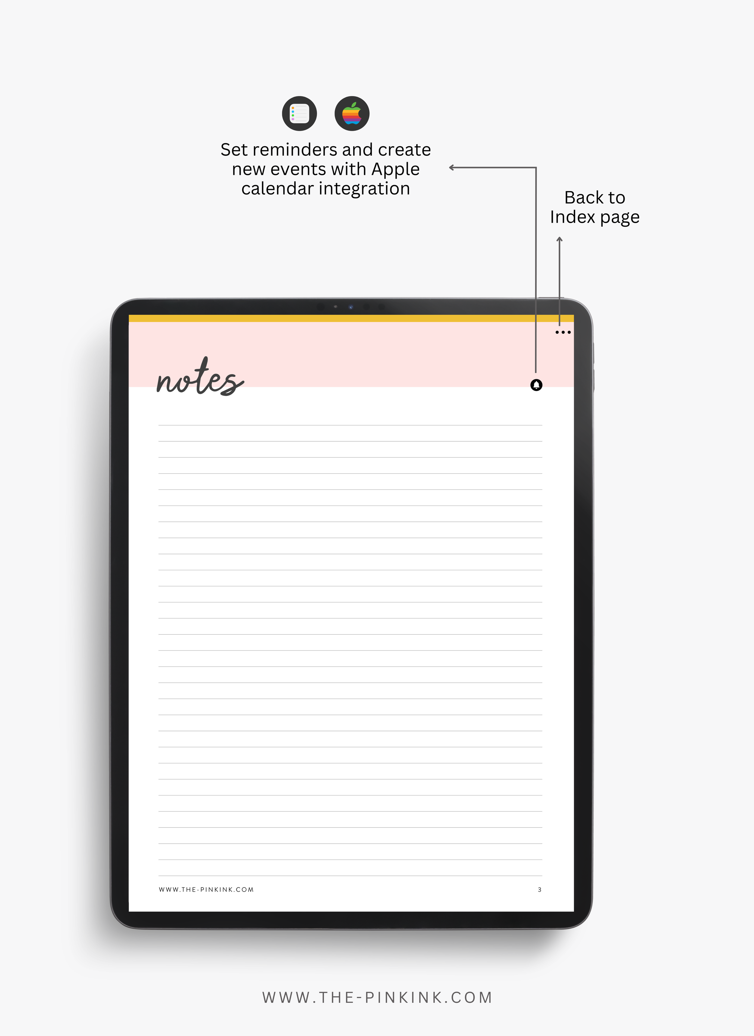 Burgundy Digital Plain Paper Notebook — The Pink Ink Shop