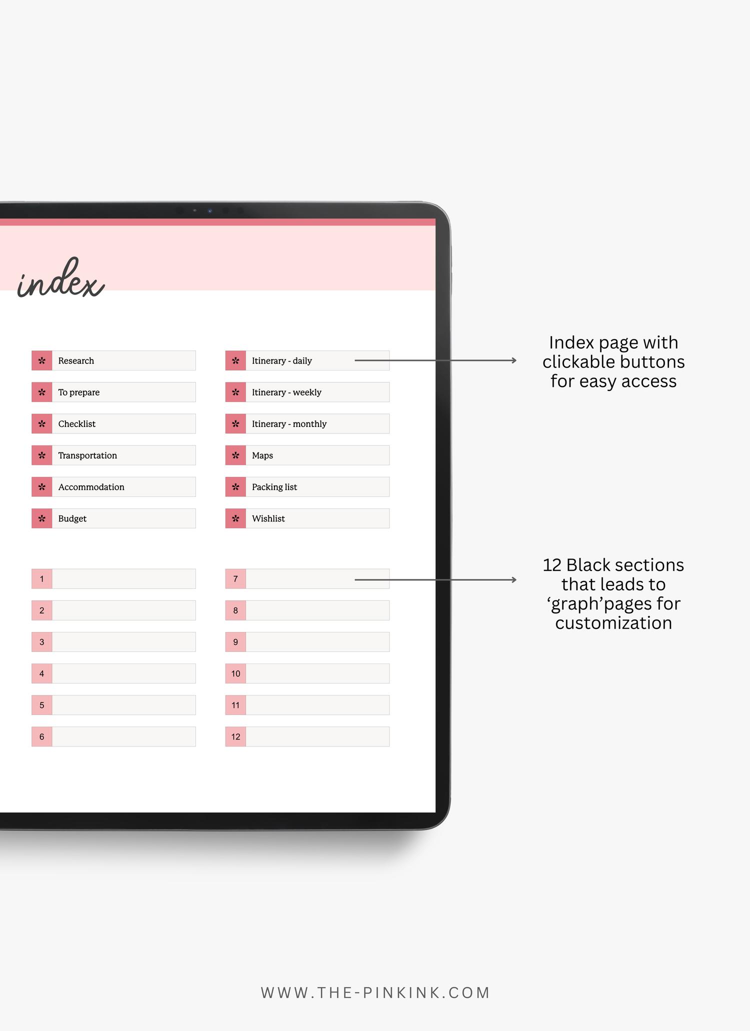 My Travel Journal — The Pink Ink Shop