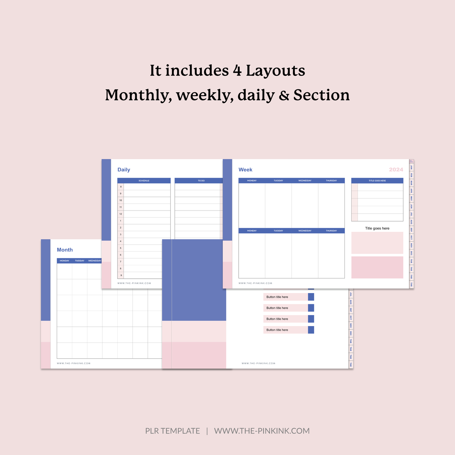 SleekNote - PLR Digital Notebook — The Pink Ink Shop