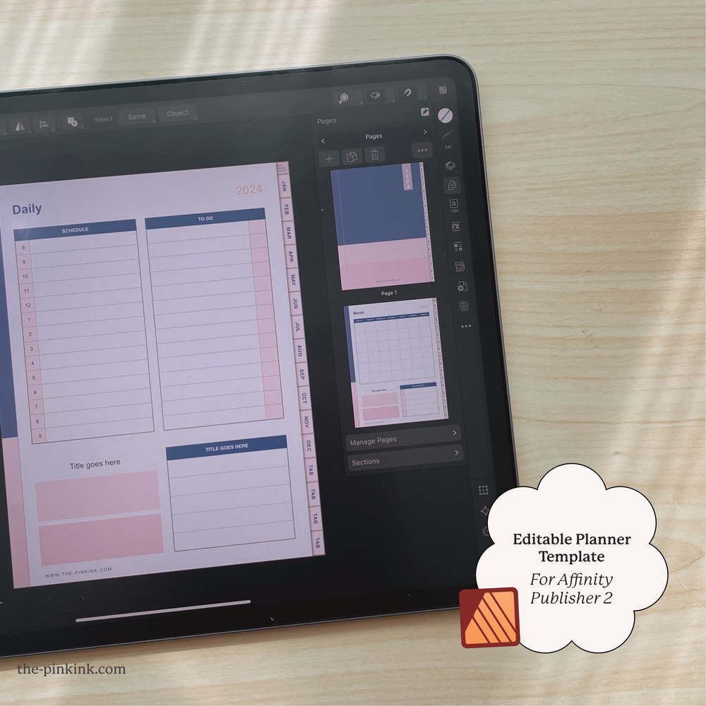 Bliss - PLR Digital Planner Template — The Pink Ink Shop