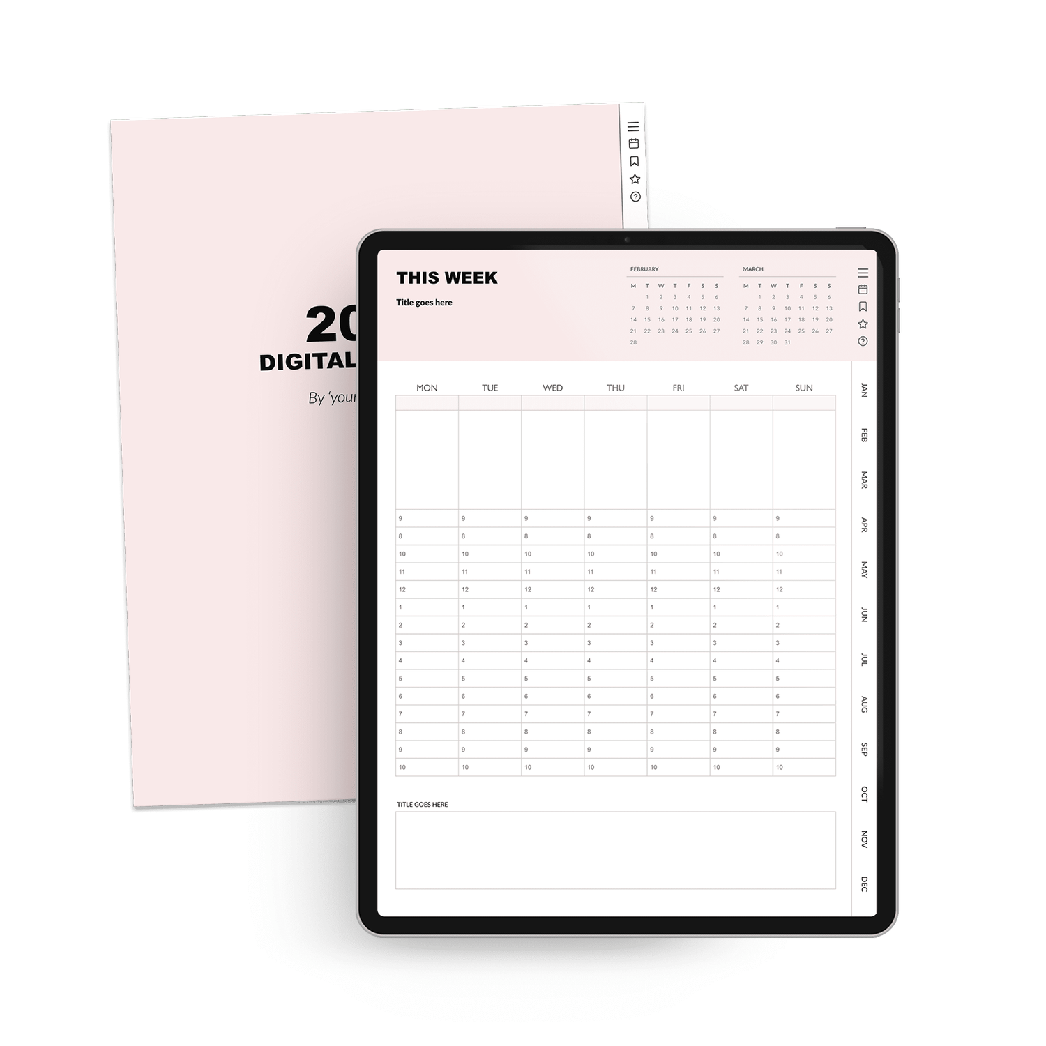 PLR Template Bold Digital PLR Planner — The Pink Ink Shop