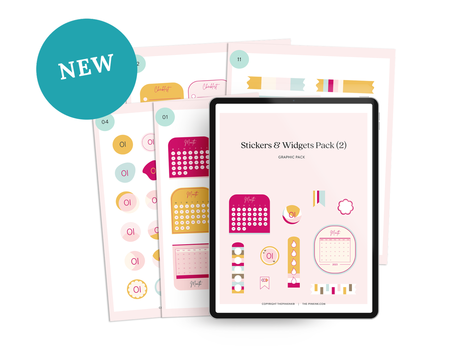 Shop Digital Planners, Journals, Stickers & More - The Pink Ink Shop ...