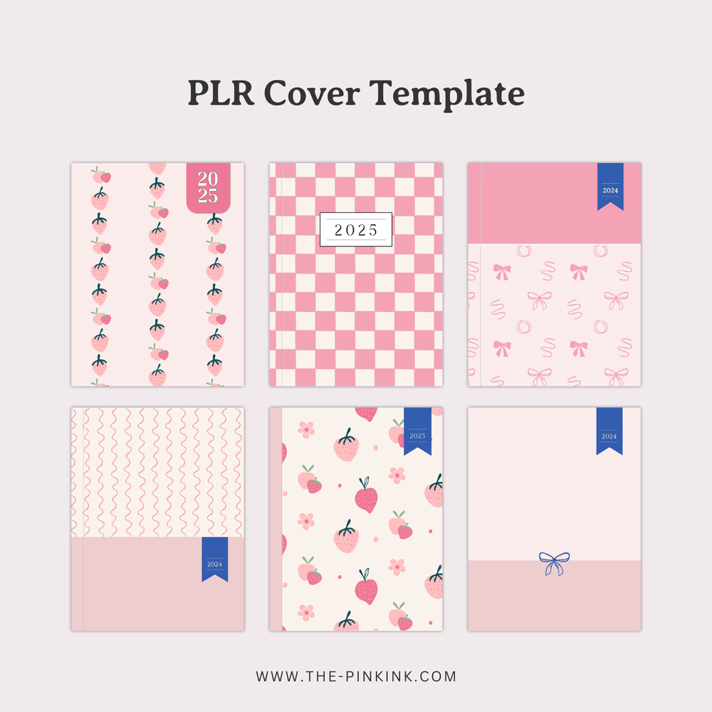 Canva Strawberry & Croquette PLR Covers — The Pink Ink Shop