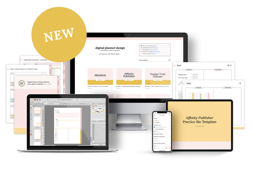 Premade Digital iPad Planner Templates — The Pink Ink Shop