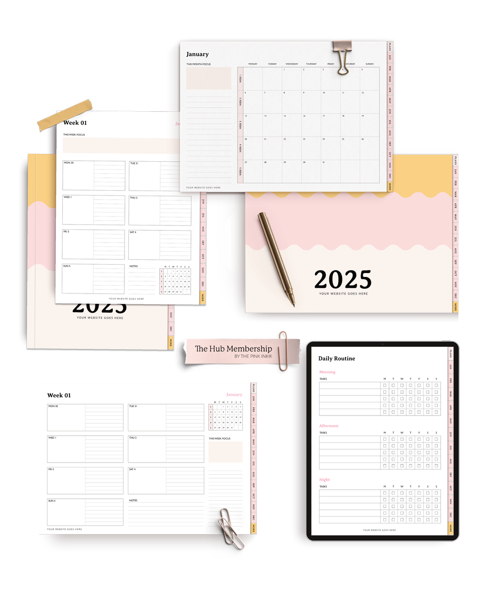 PLR Day Planner Templates — The Pink Ink Shop