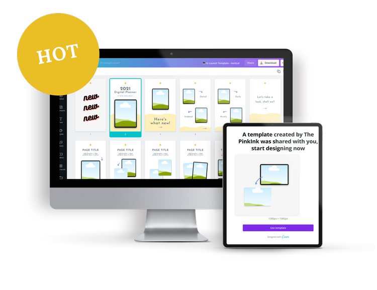 Shop Digital Planners, Journals, Stickers & More - The Pink Ink Shop ...