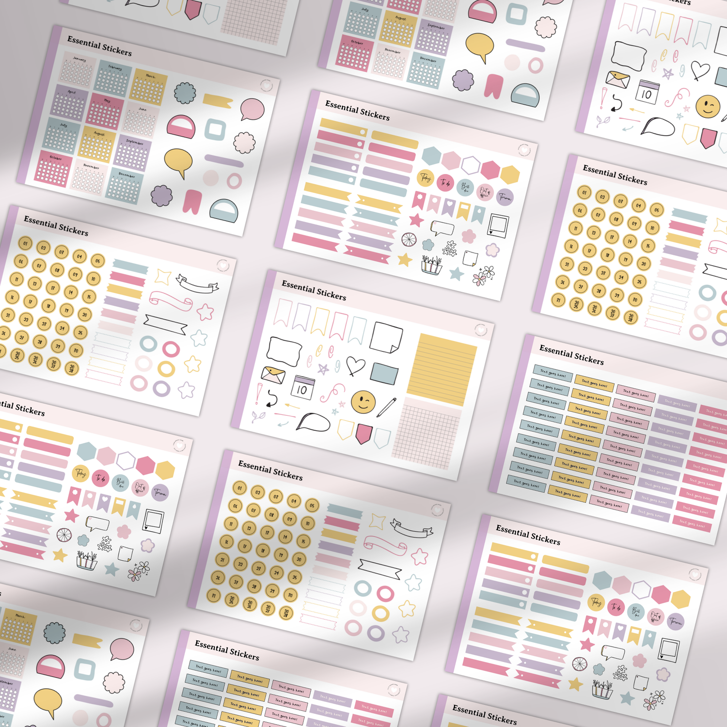 Essential Stickers PLR Template for Canva — The Pink Ink Shop