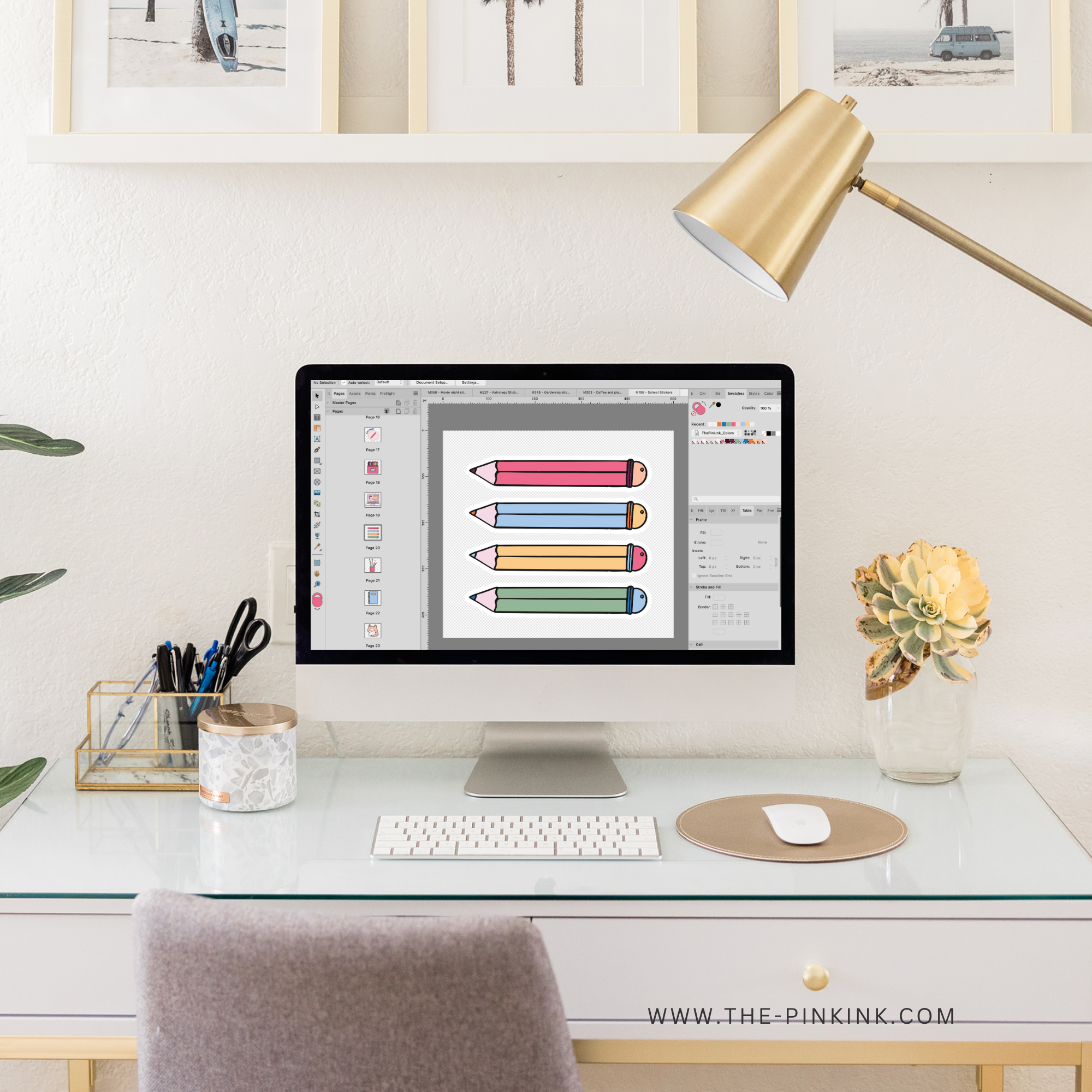 PLR School Stickers for Affinity Publisher — The Pink Ink Shop