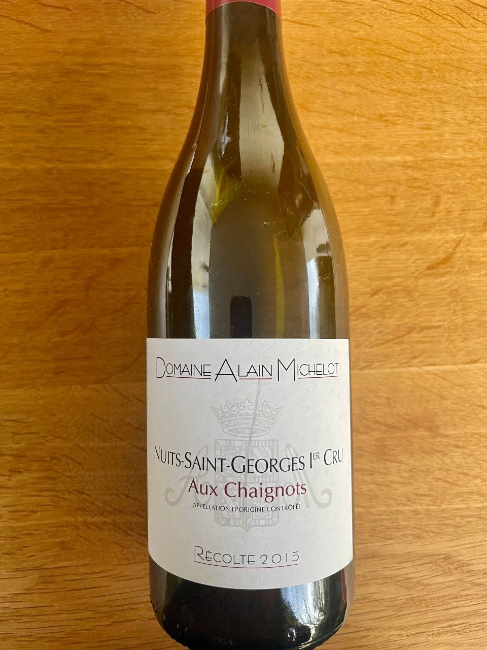 Nuits-Saint-Georges 1er Cru “Aux Chaignots” 2015, Domaine Alain ...