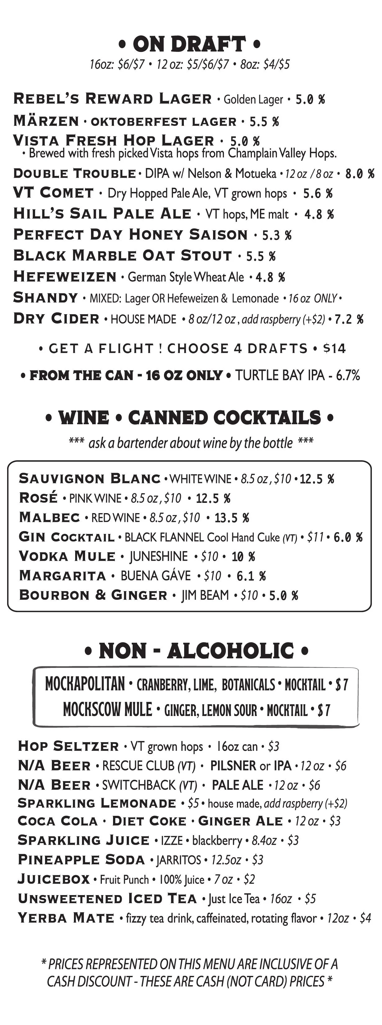 Current Menu — Two Heroes Brewery ‧ Public House