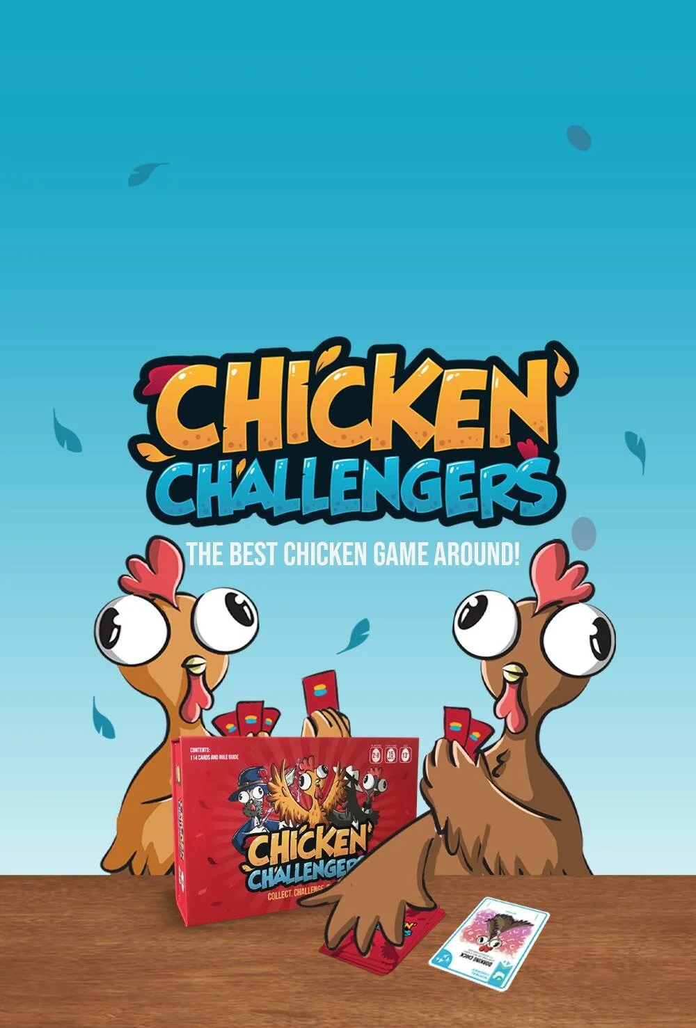 Chicken Challengers - Card Game for Adults, Teens & Kids