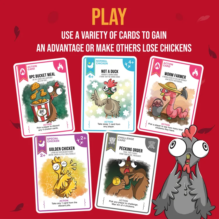 Shop Games & Gifts — Chicken Challengers - Card Game for Adults, Teens ...