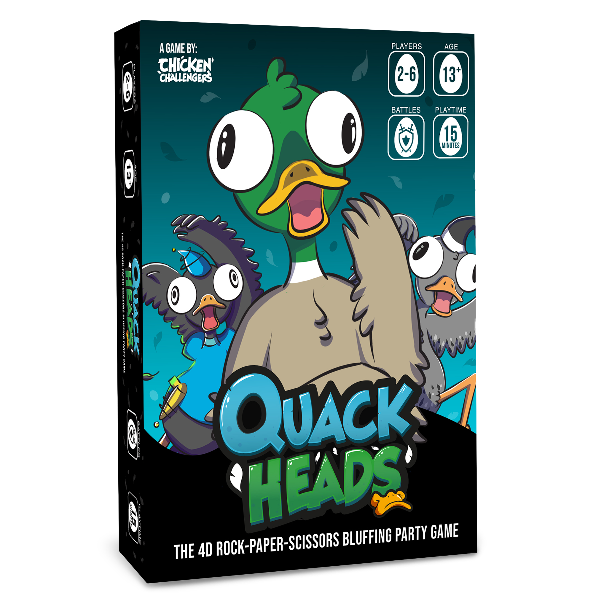 Chicken Challengers - Card Game for Adults, Teens & Kids