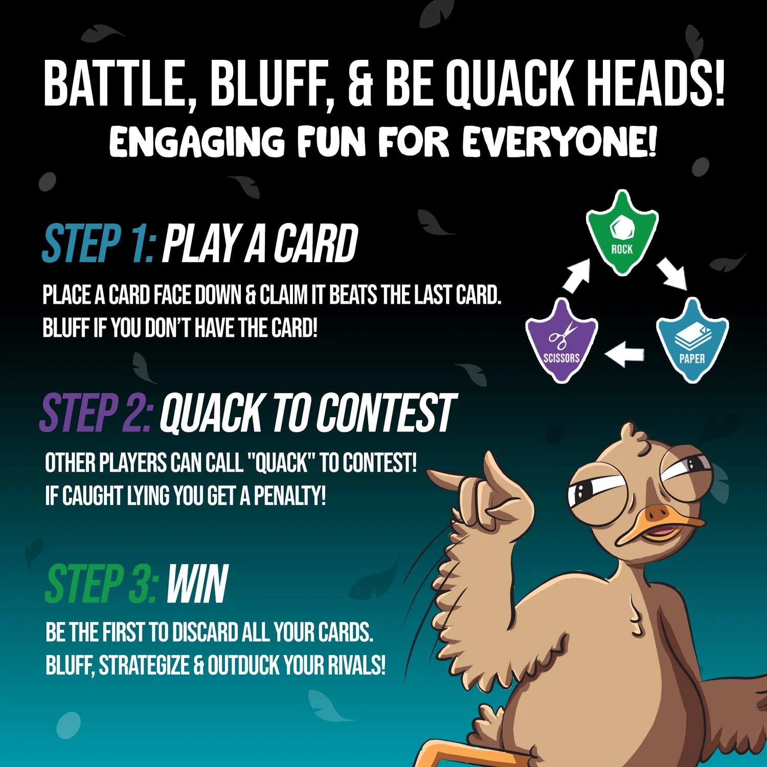 Chicken Challengers - Card Game for Adults, Teens & Kids
