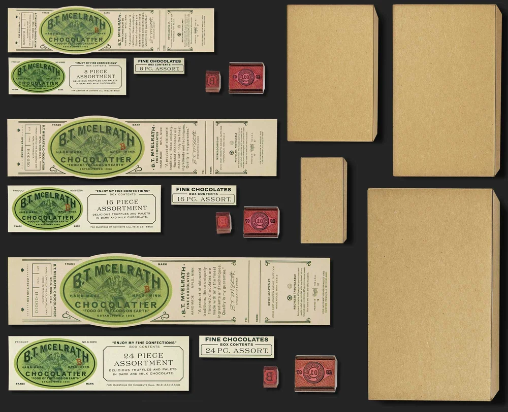 B.T. McElrath, Chocolatier Identity & Packaging — This Is Folly - A ...