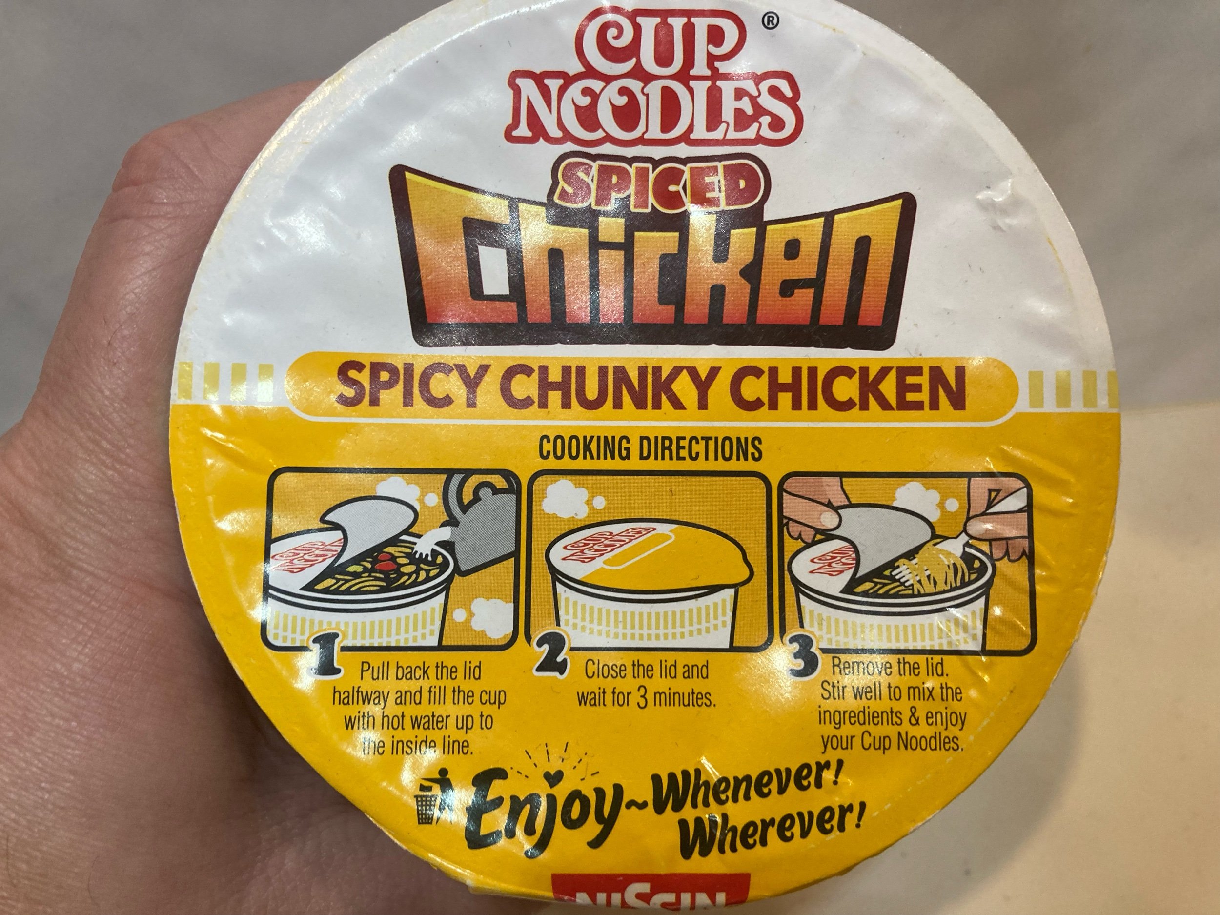 Nissin Spiced Chicken Spicy Chunky Chicken Cup Noodles — Nama Japan