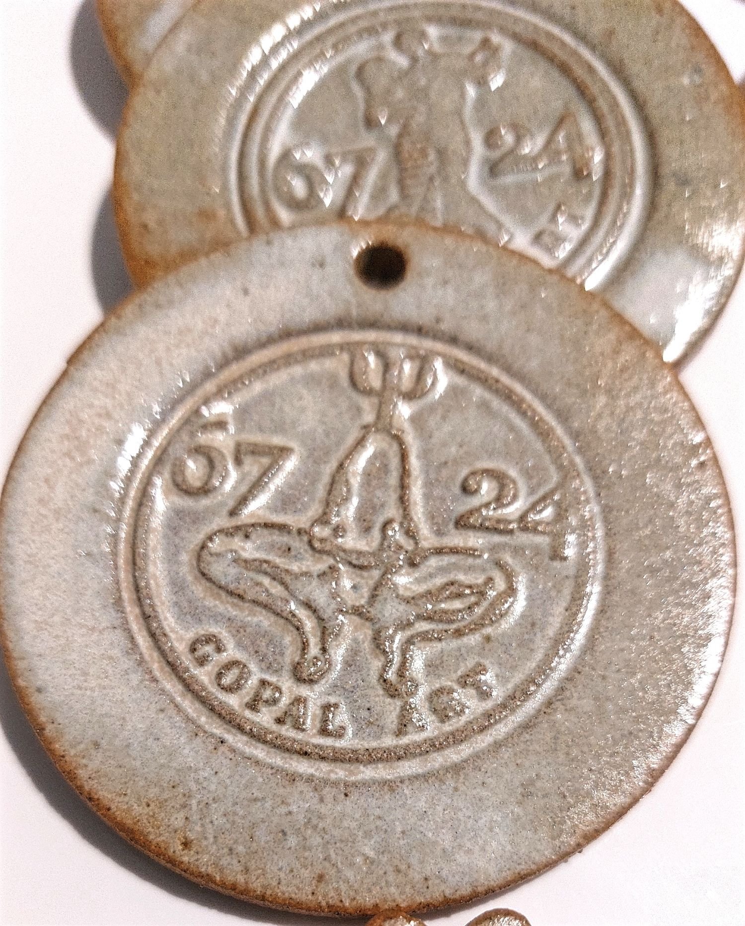 Studio Updates: While glazing my ceramic amulets, I reflect on how our ...